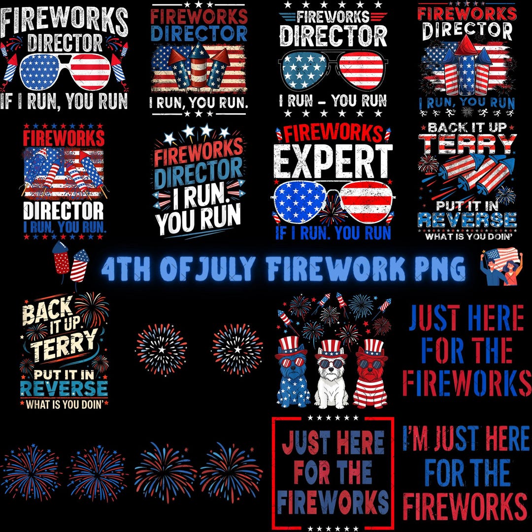 60+ Fireworks PNG Bundle,firecracker Png,4th Ofjuly Firework Png Bundle ...