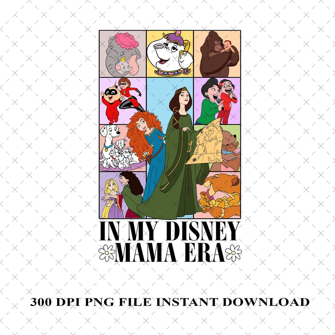 In My Mama Era Png, Retro Cartoon Character Mom Vibes Png, Mama Png ...