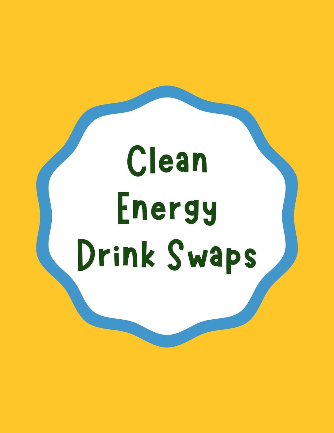 Clean Energy Drink Swap Guide - Etsy
