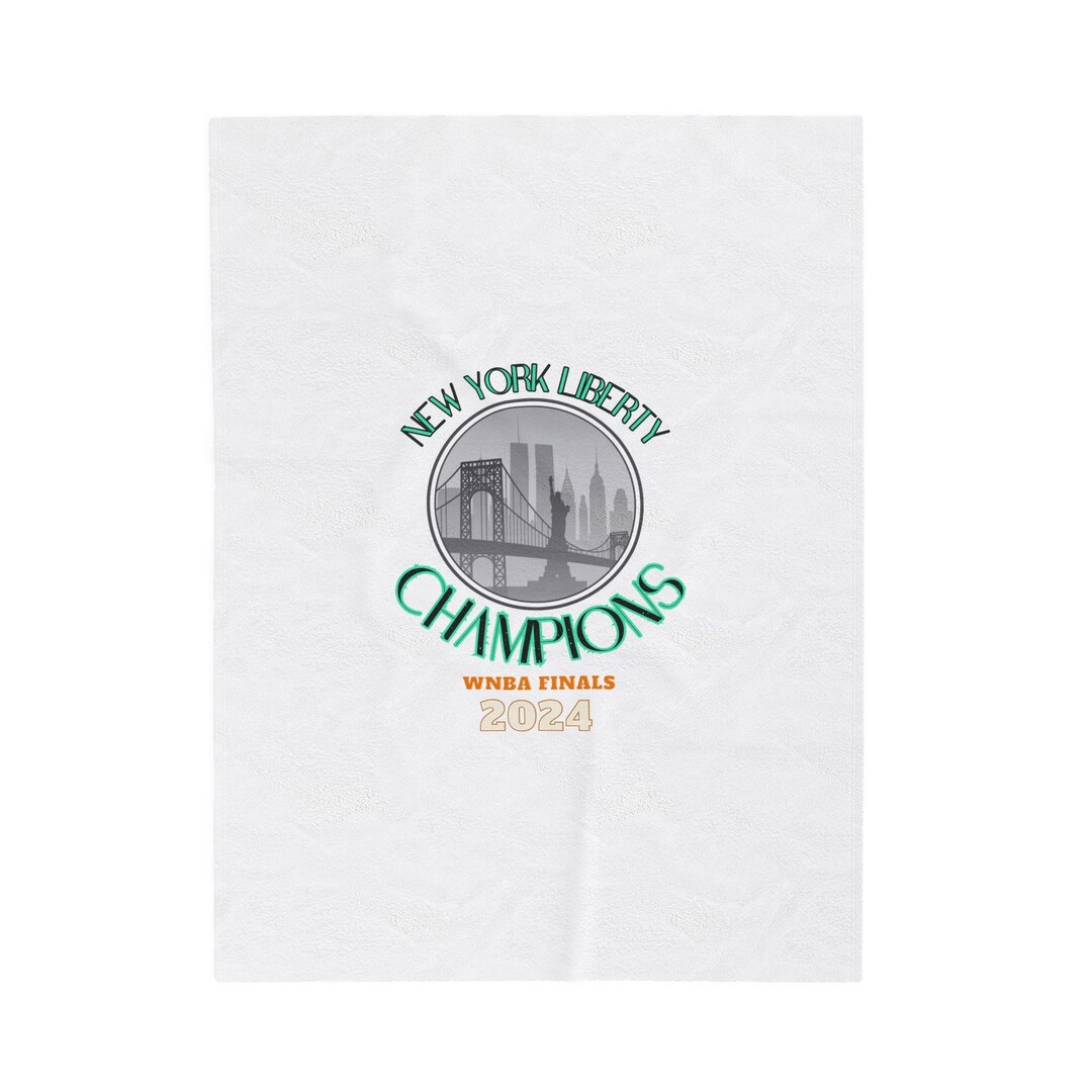NY Liberty WNBA CHAMPIONS 2024 Velveteen Plush Blanket - Etsy
