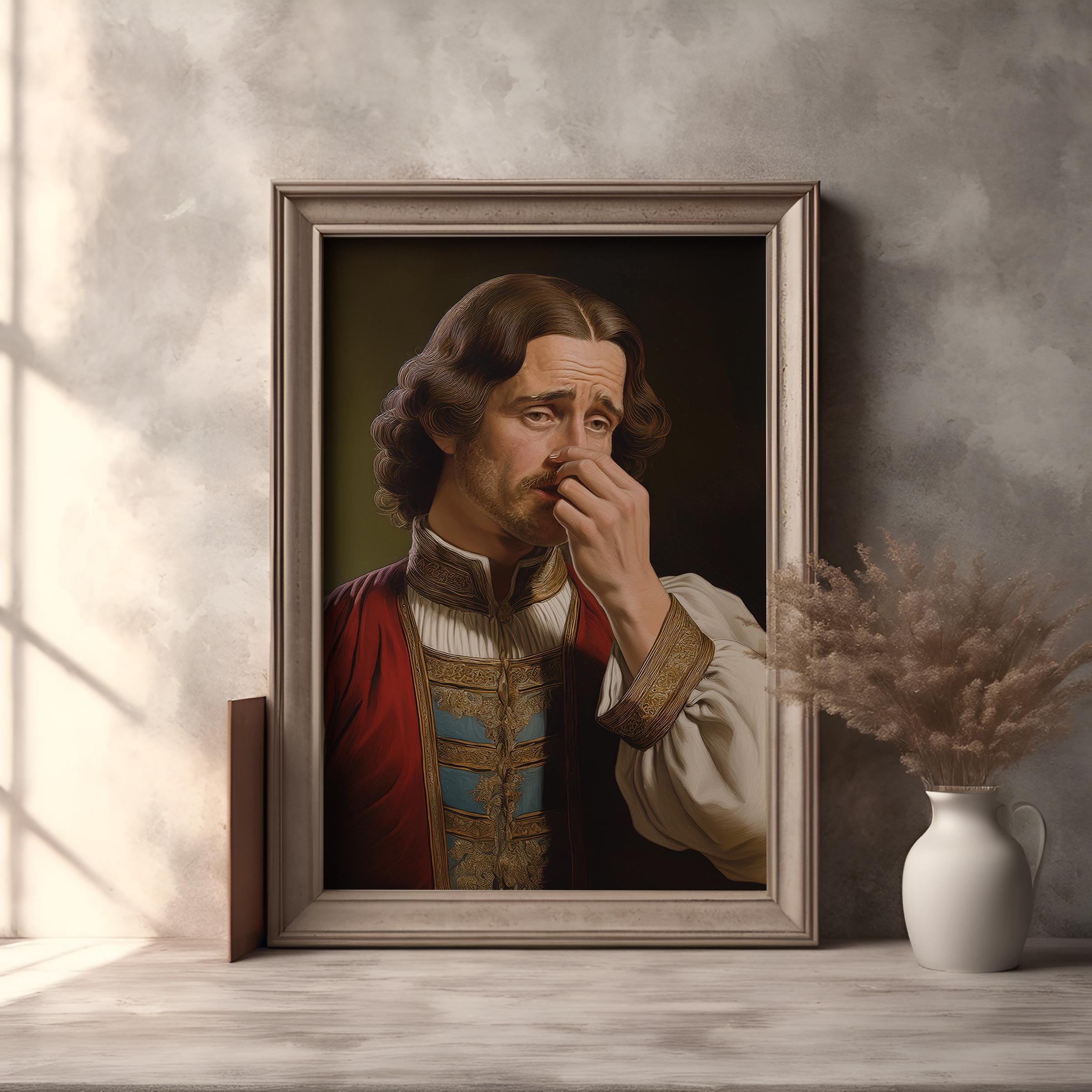 Funny Renaissance Retro Bathroom Printables Set Stinky WC Art Vintage ...