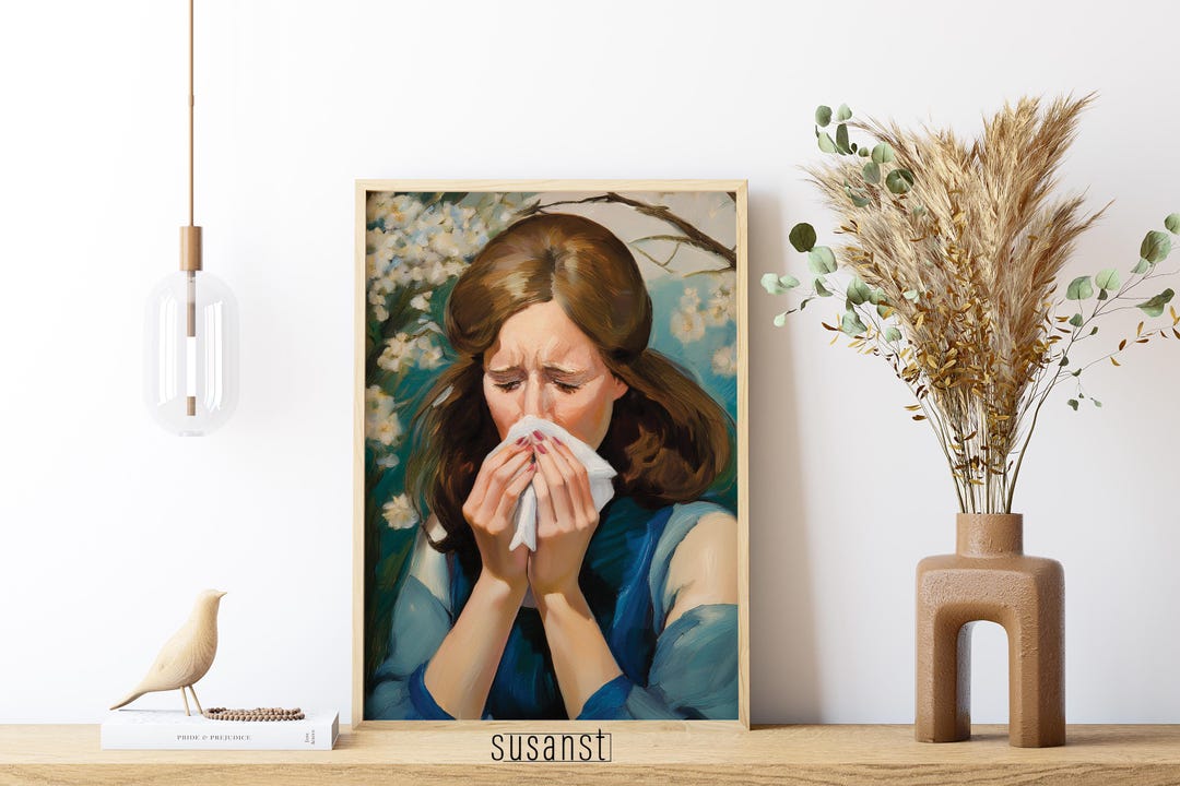 Spring Allergy in Classical Style – Funny Wall Art Printable | Gift for ...