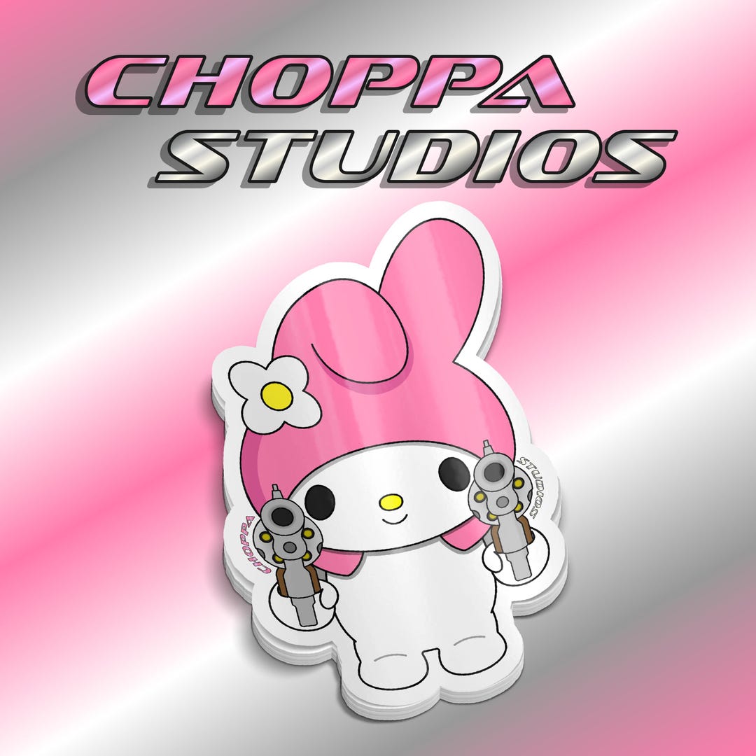 My Magnumy CHOPPA STUDIOS Character Gun Sticker Revolver Magnum Pistols ...