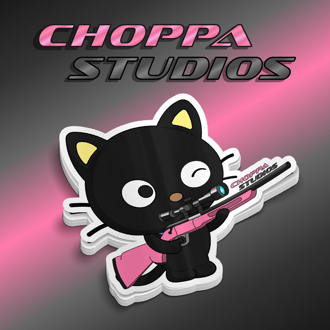 Choppacat CHOPPA STUDIOS Character Gun Sticker Sniper Rifle Sanrio ...