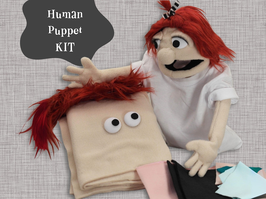 Human Puppet Kit for Hand and Rod Puppet, Materials for Boy or Girl ...