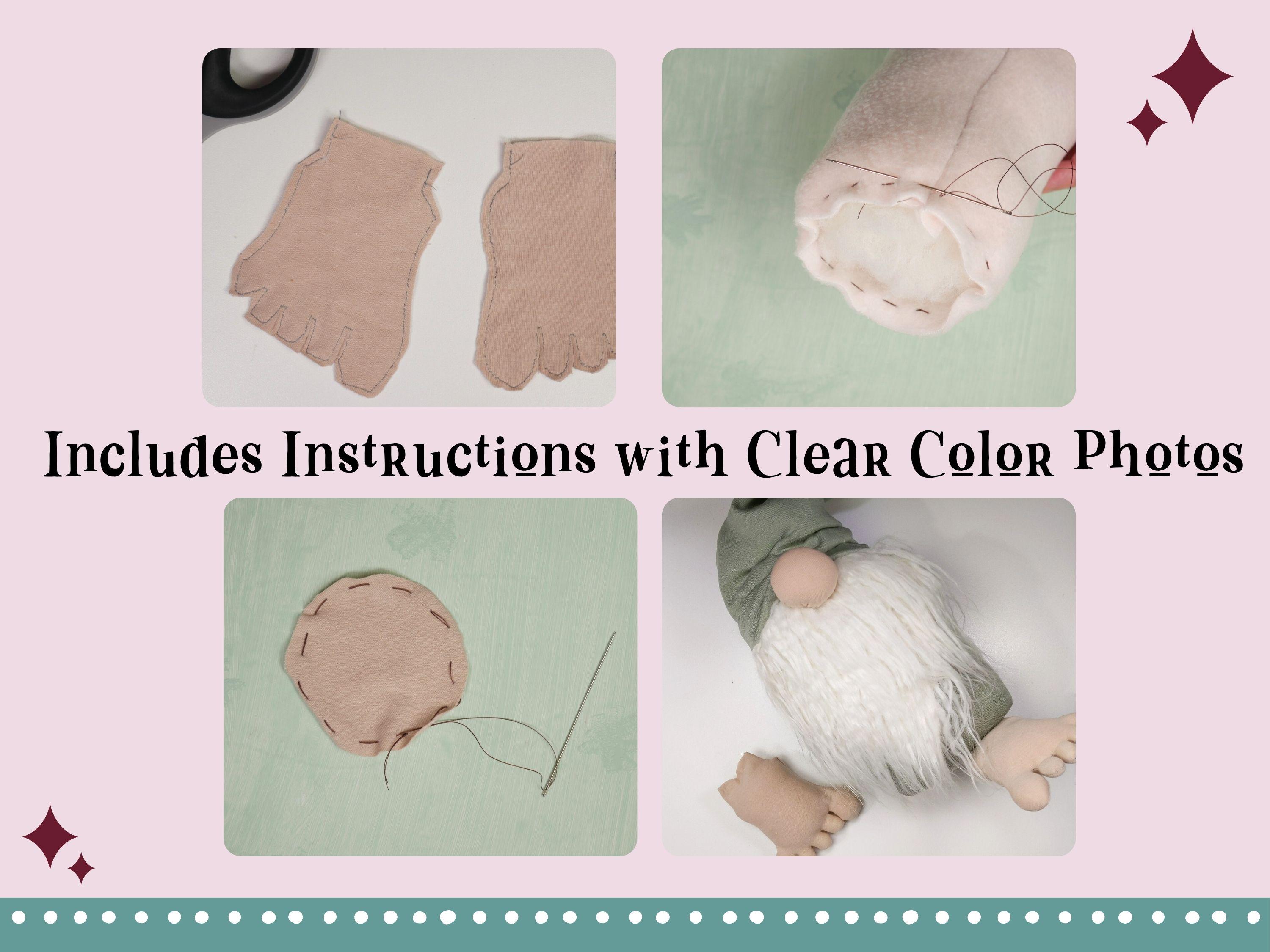 Big Foot Gnome Sewing Pattern, Fabric Gnome Tutorial (PDF) - Etsy