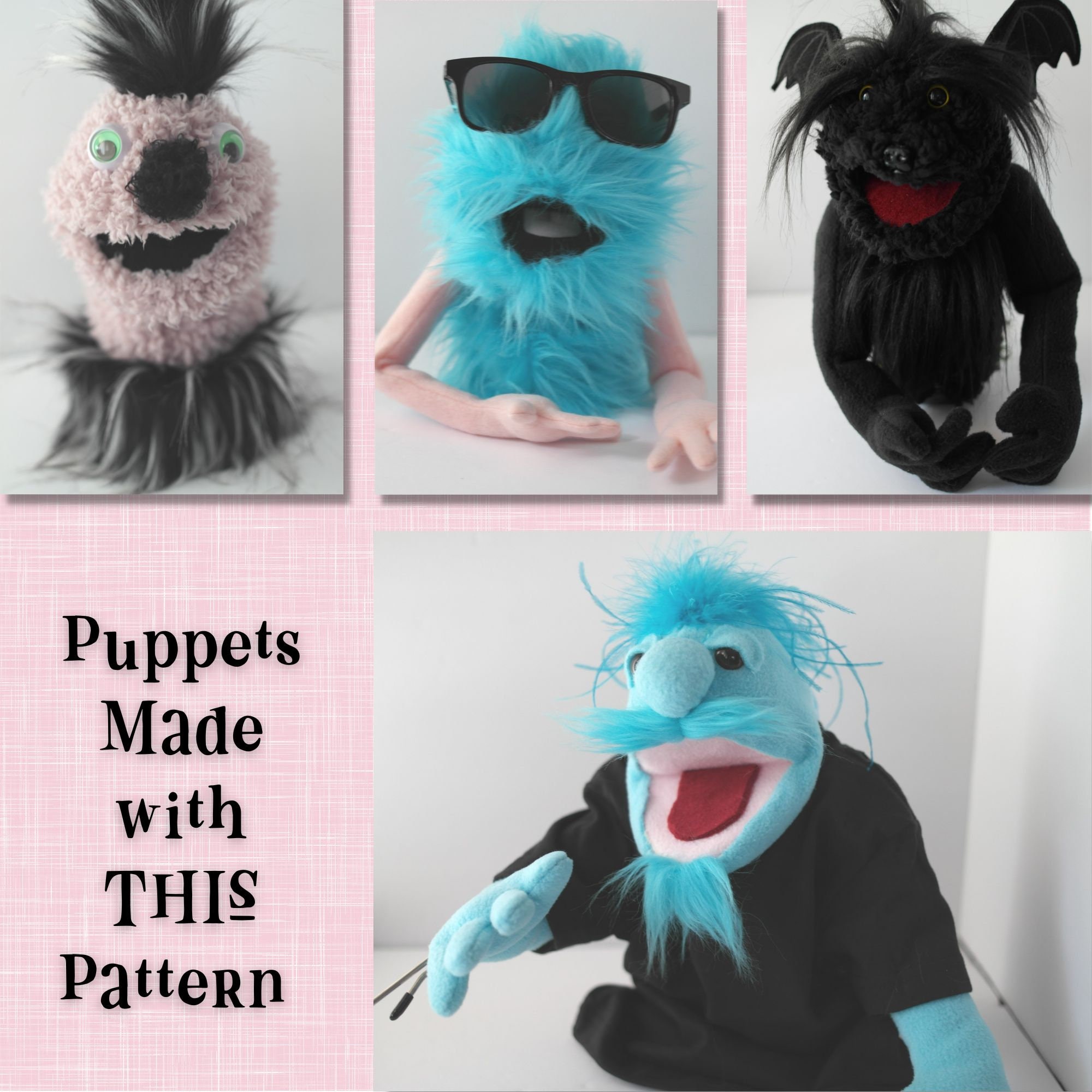 Yib Puppet PDF Sewing Pattern for Hand-and-rod Puppet Easy - Etsy