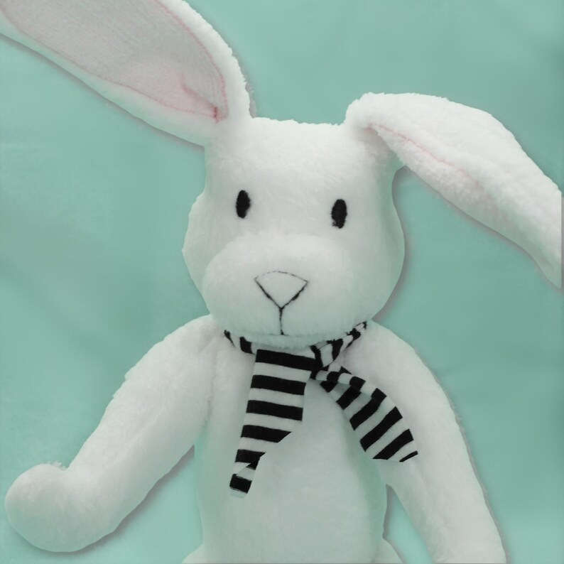 In the Hoop Jointed Bunny Rabbit Plushie for Embroidery Machines easter ...