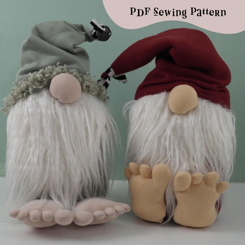 PDF Gnome Sewing Pattern With Feet Big Foot Gnome Tutorial - Etsy UK