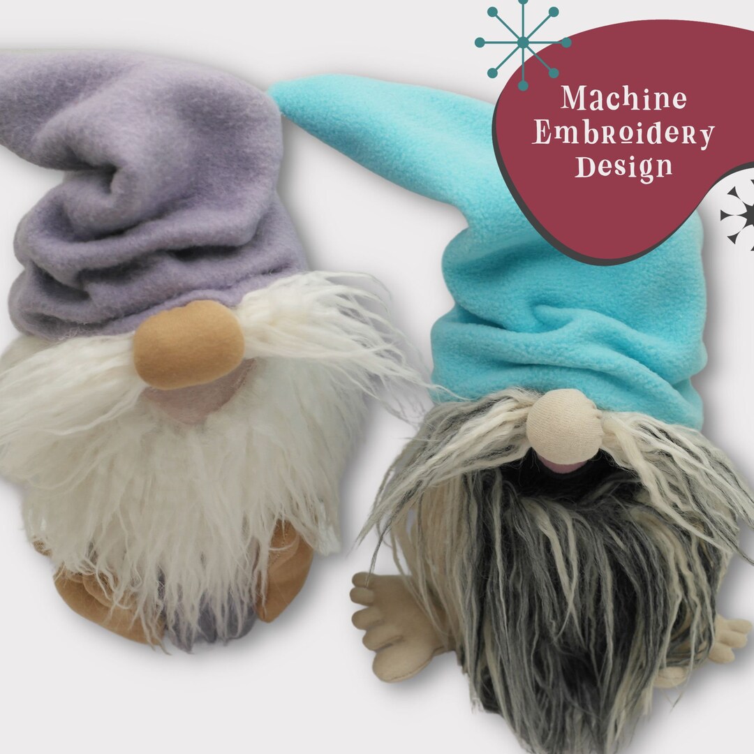 In the Hoop Gnome Puppet Design With Feet, Video Tutorial and Color ...