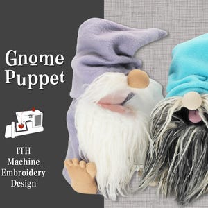 In the Hoop Gnome Puppet Design With Feet, Video Tutorial and Color ...