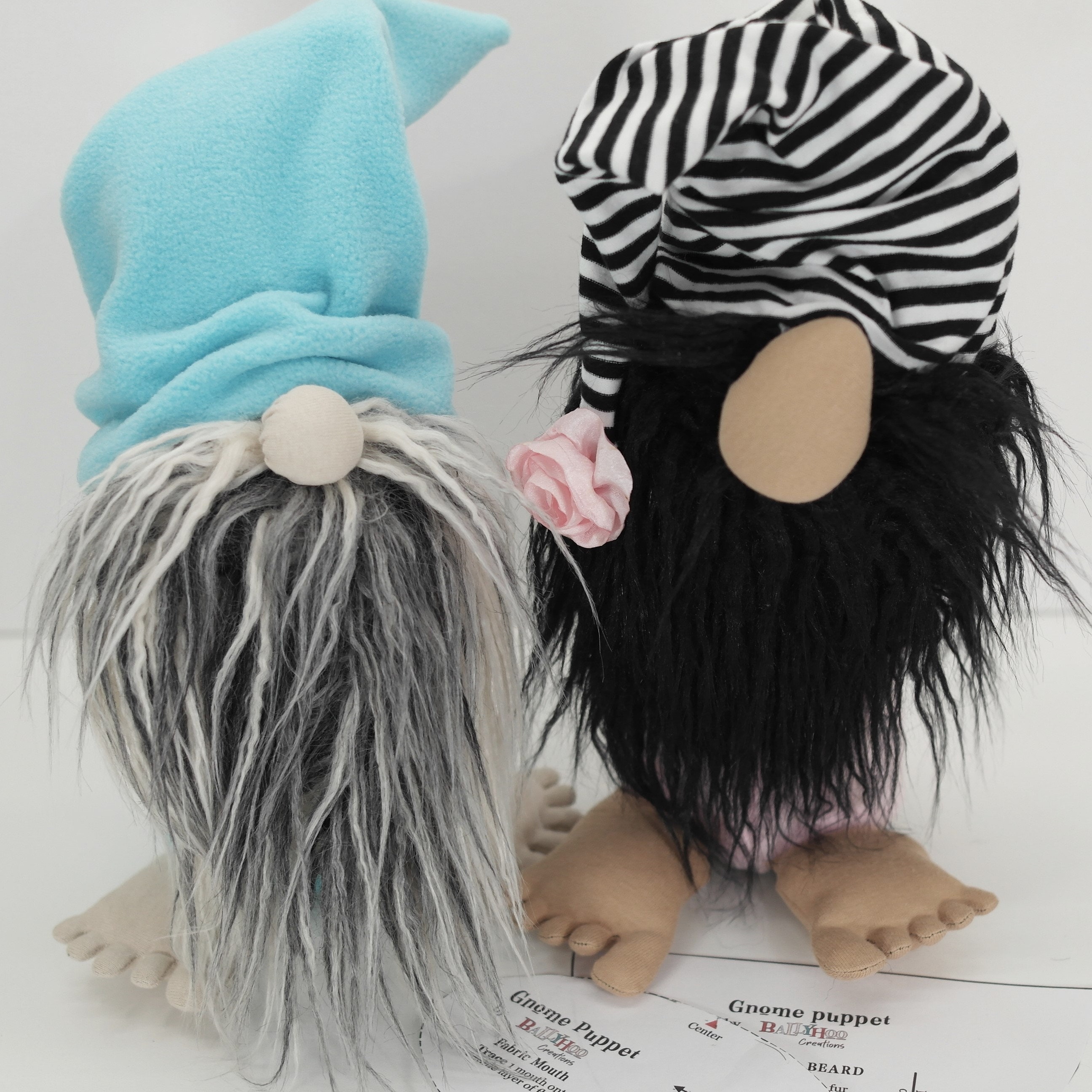 PDF Gnome Puppet Sewing Pattern With Feet, Video Tutorial and Color ...