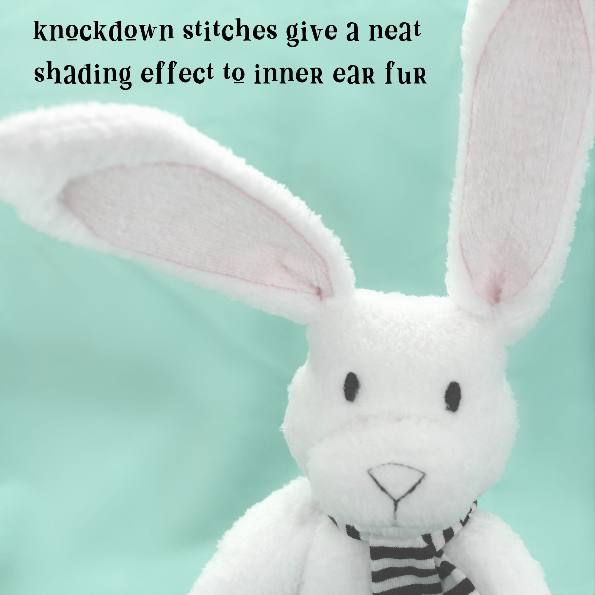 In the Hoop Jointed Bunny Rabbit Plushie for Embroidery Machines easter ...