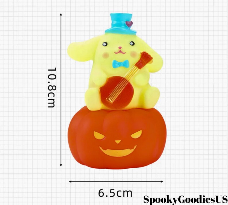 Kuromi & My Melody Halloween Pumpkin Night Light Sanrio Boo Basket ...