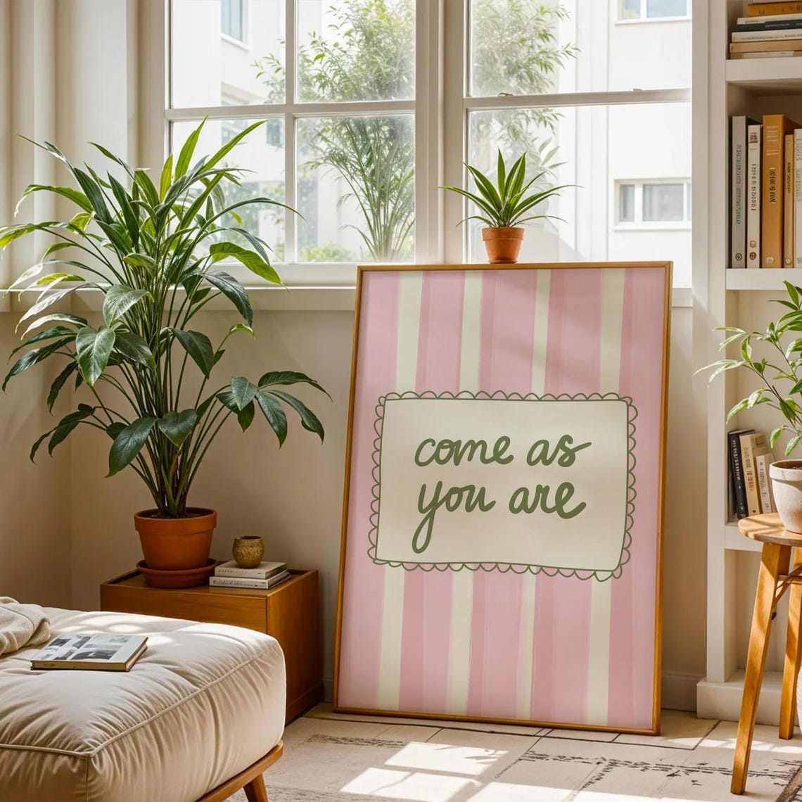 Come as You Are Poster Hallway Wall Art Print UNFRAMED Decor Sage Green ...