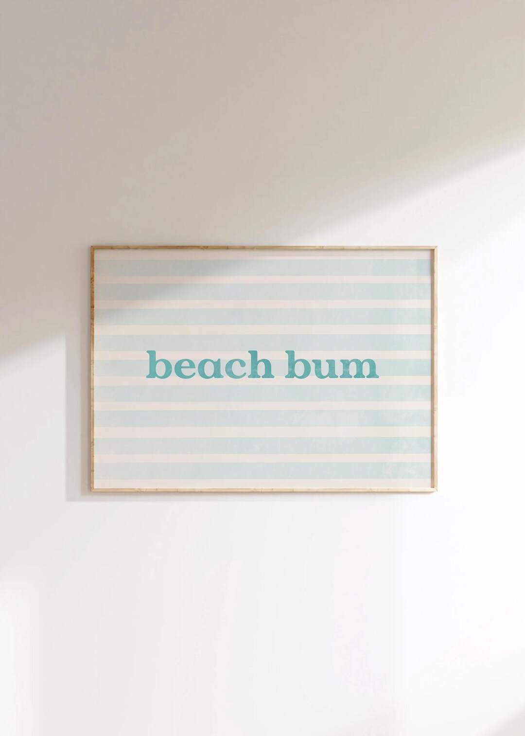 Beach Bum Print Above Bed Horizontal Wall Art Coastal Cowgirl Decor ...