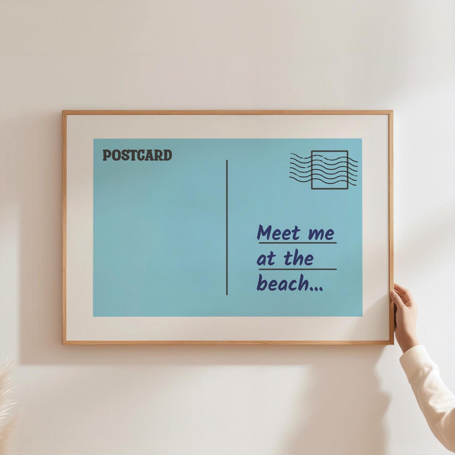 Meet Me at the Beach Postcard Print Coastal Cowgirl Decor Coastal Wall ...
