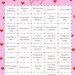 Galentine's Bingo Game Editable Template Valentine's Day - Etsy