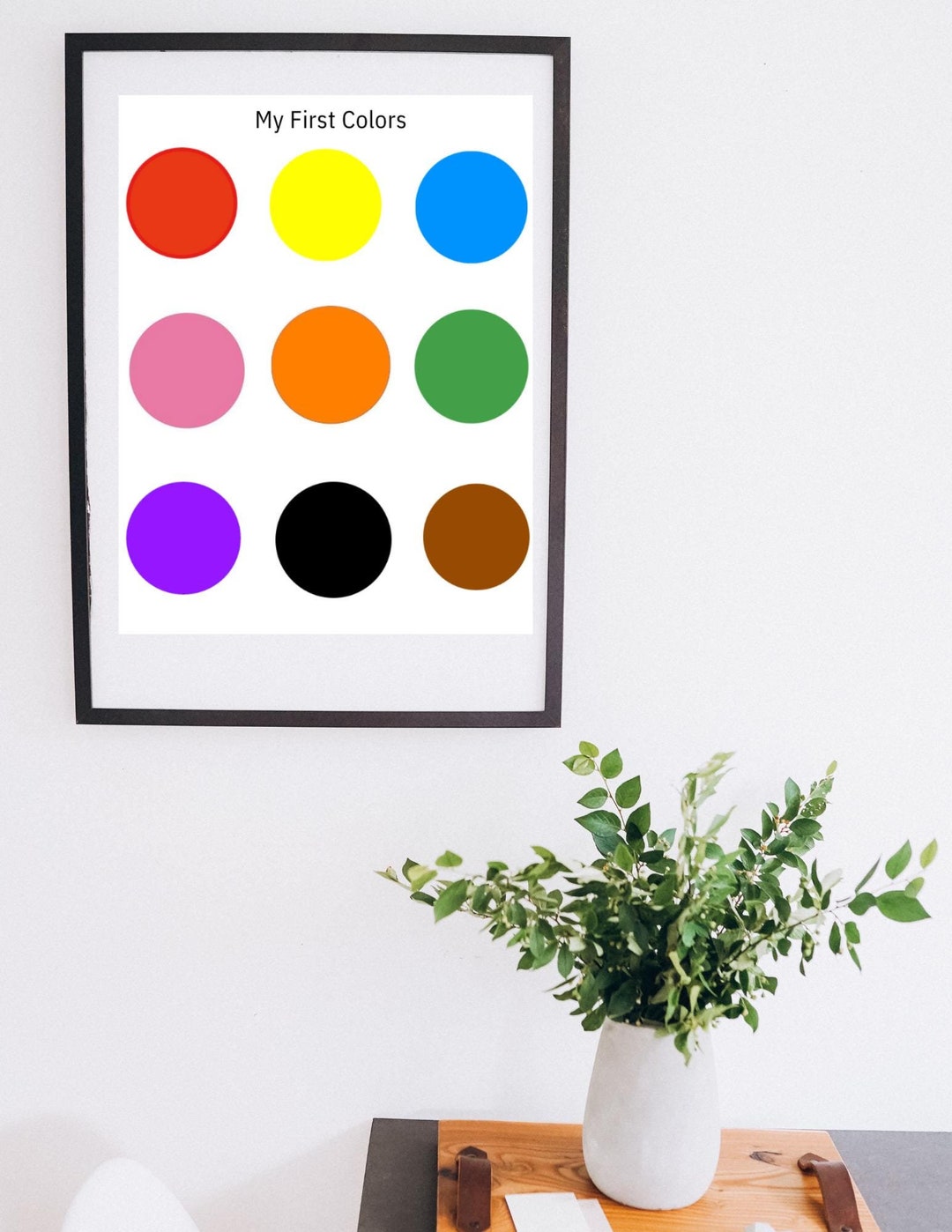 My First Colors Poster Set With Individual Color Posters Color Chart ...