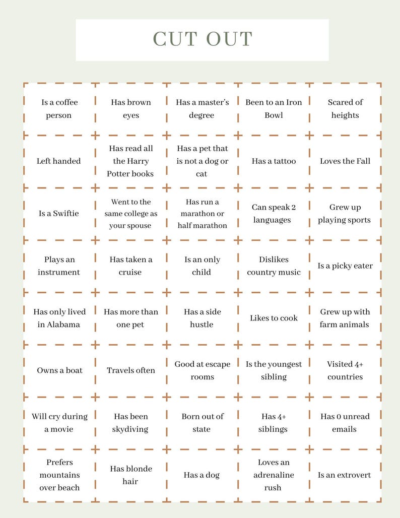 Get to Know You Bingo Game Small Group Editable Template - Etsy