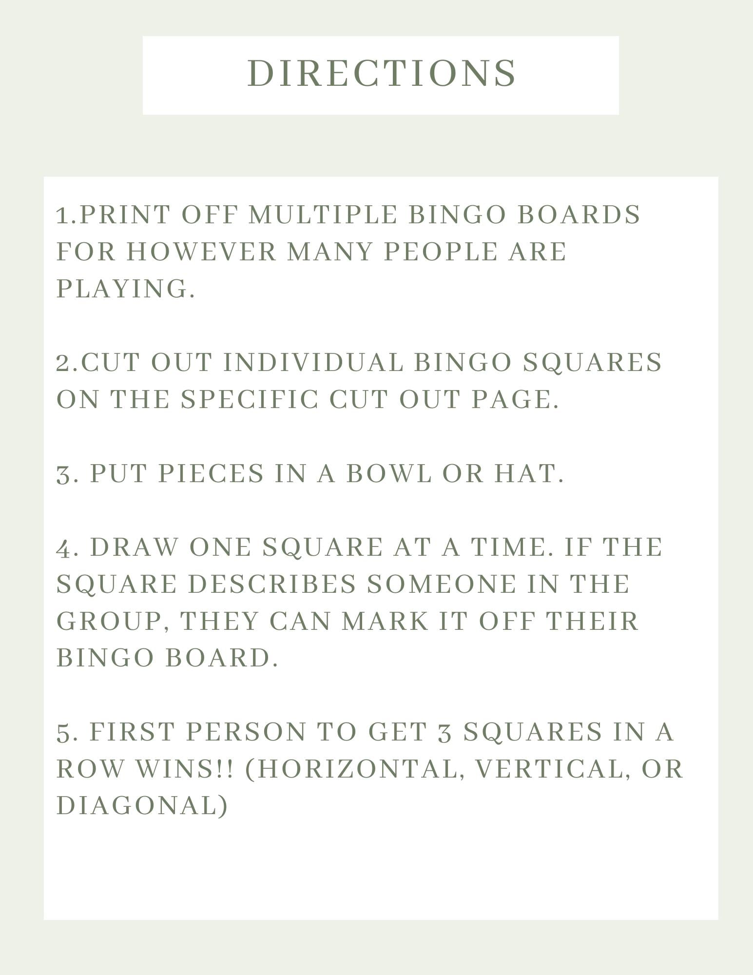Get to Know You Bingo Game Small Group Editable Template - Etsy