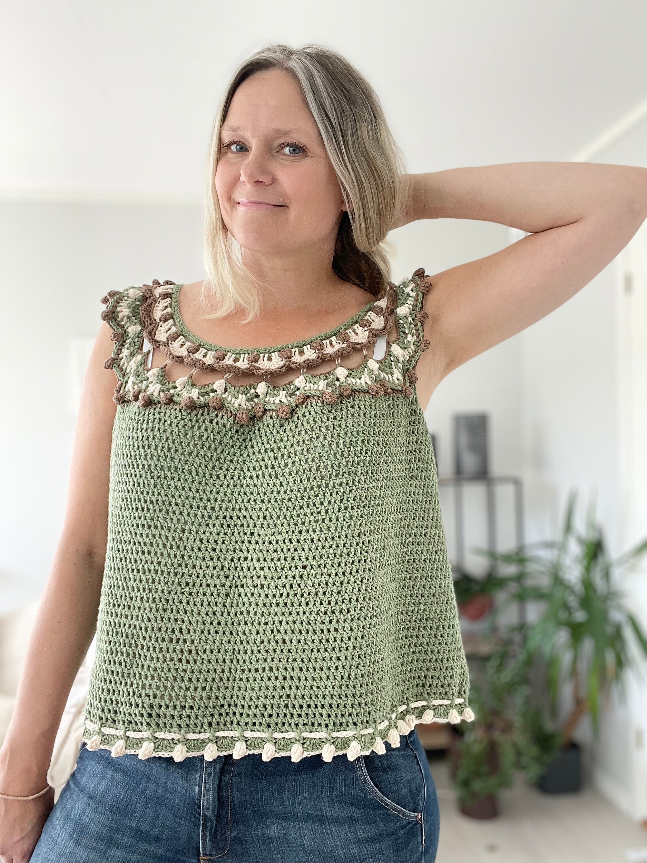 Midnight Mandala Top Down Crochet Top Pattern Pdf Download - Etsy