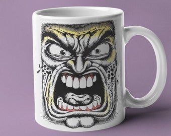 mean face mug