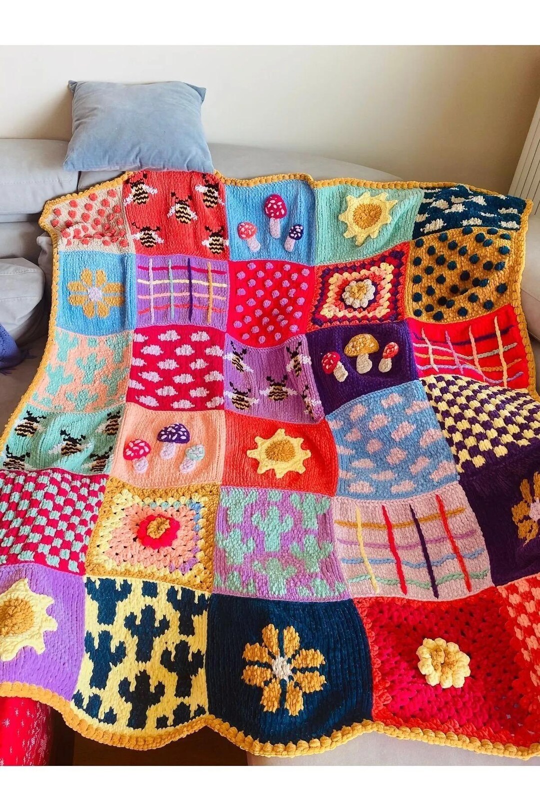Handmade Patchwork Couch Chair Crafted With Artisanal Expertise, Modern ...