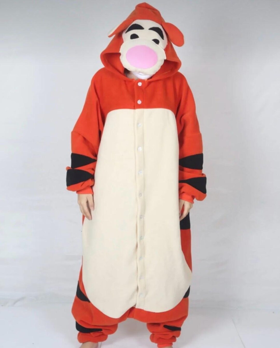 Tigger Costume for Adults - One Size, Hooded, With Tail - Etsy