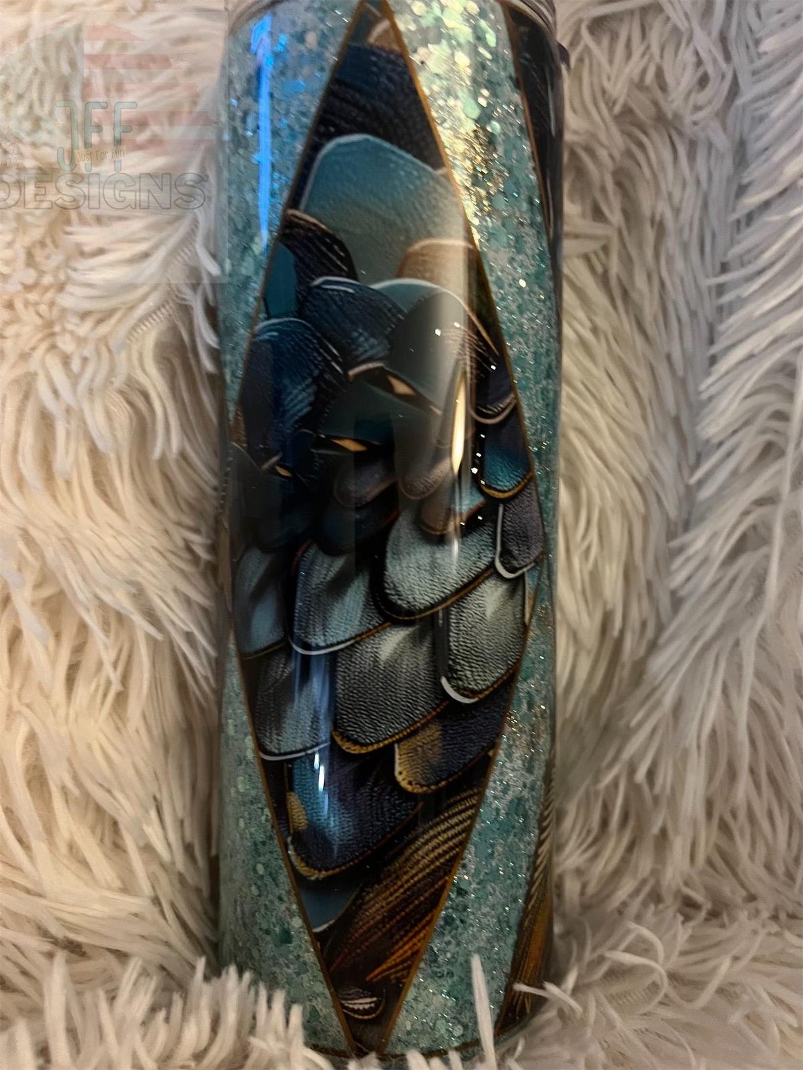 Tumbler 20oz Glitter, Dragon Scales Vinyl, Epoxy - Etsy