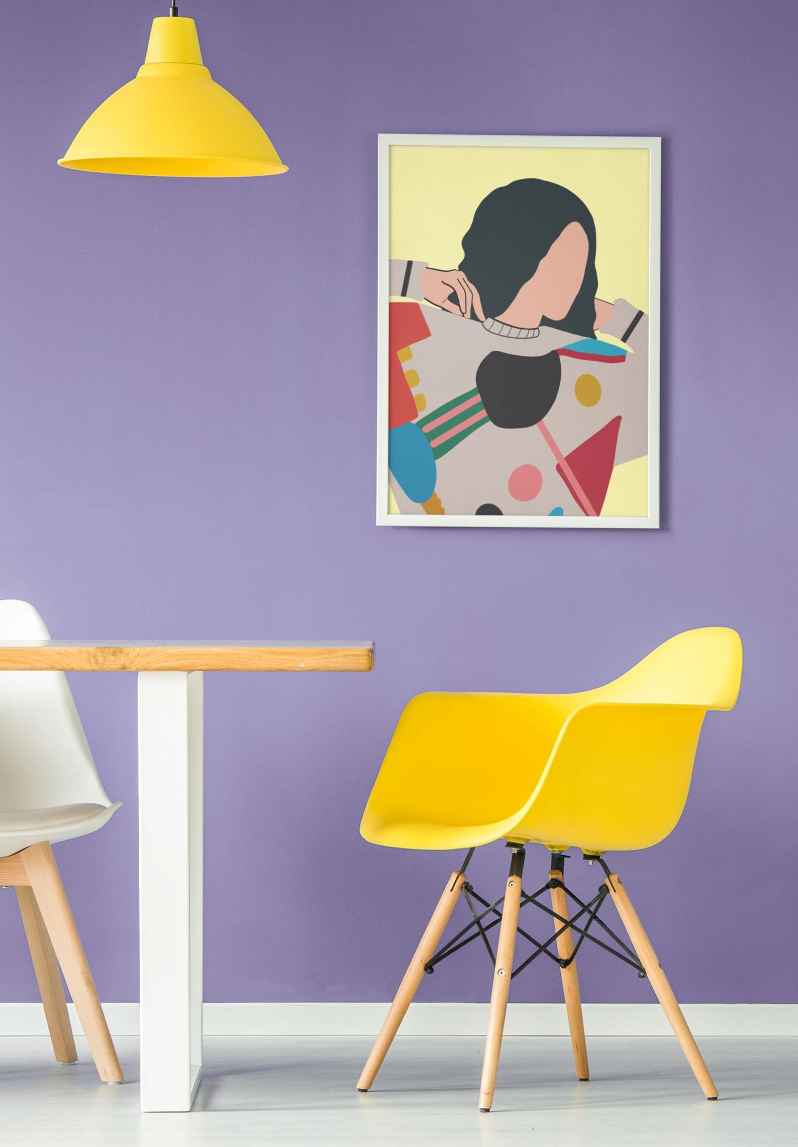 80s Vintage Art Print Poster, Printable Art Digital Download, 80s Style ...