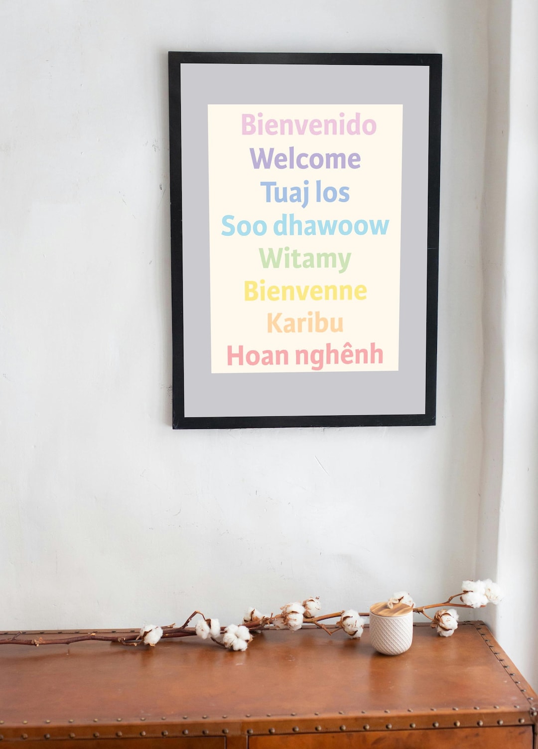 Multilingual Welcome Poster - Etsy