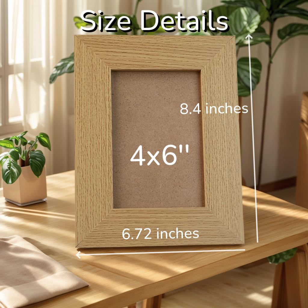 Custom Wood Photo Frame, Engraved Picture Frame Gift, Bespoke Engraving ...
