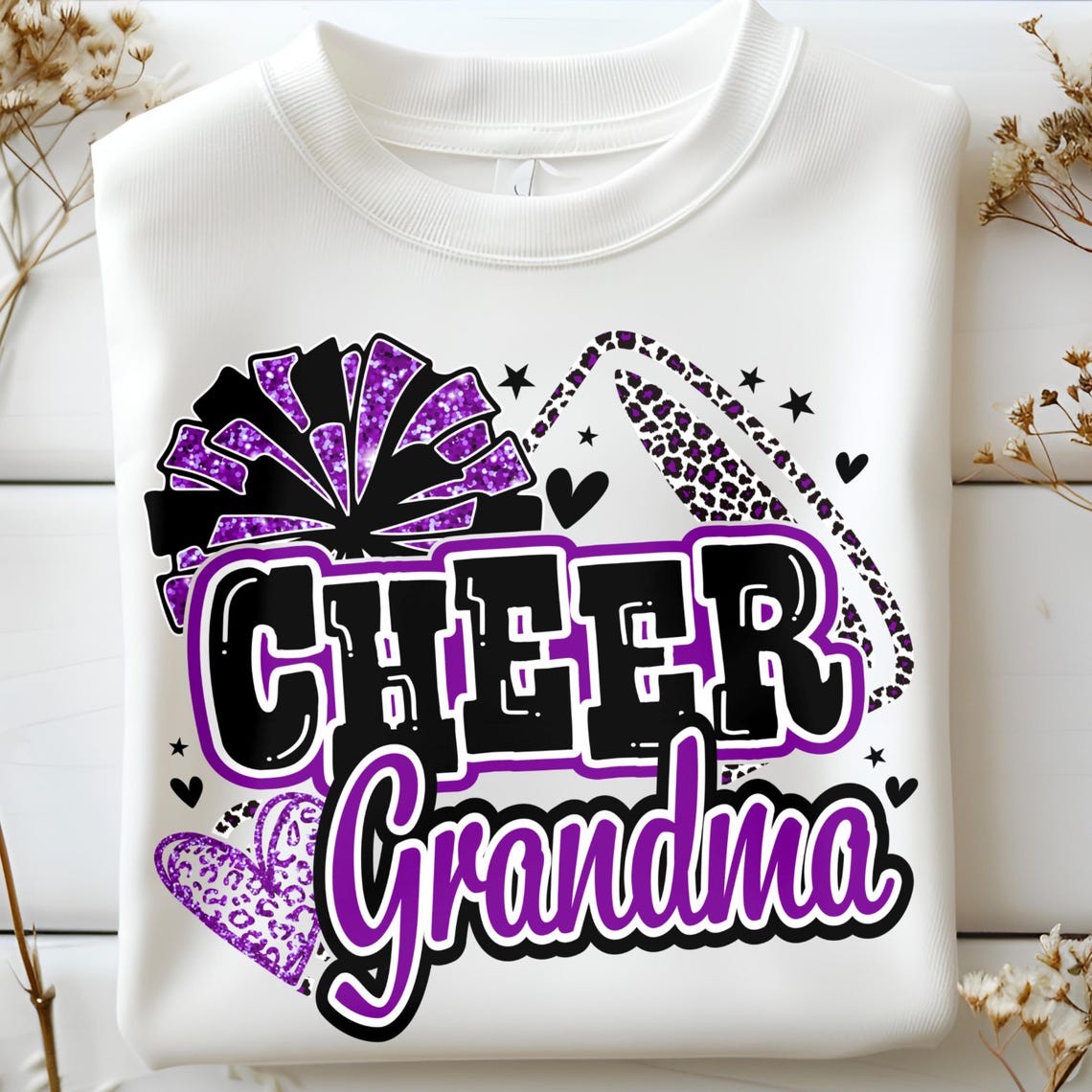 Cheer Grandma PNG Bundle: Cheerleading Grandma Shirt Design | Spirit ...