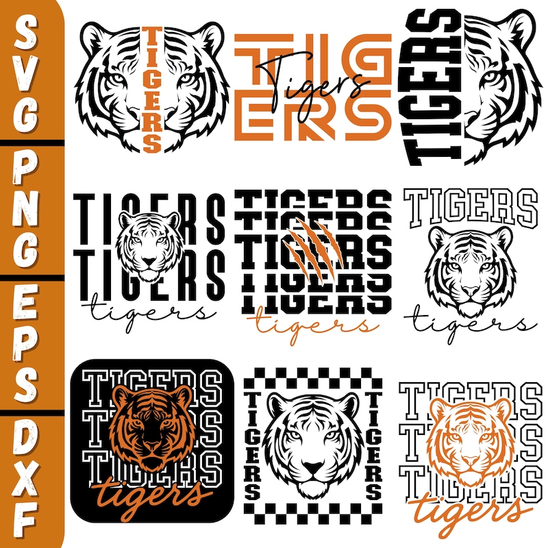 Tiger Svg - Etsy