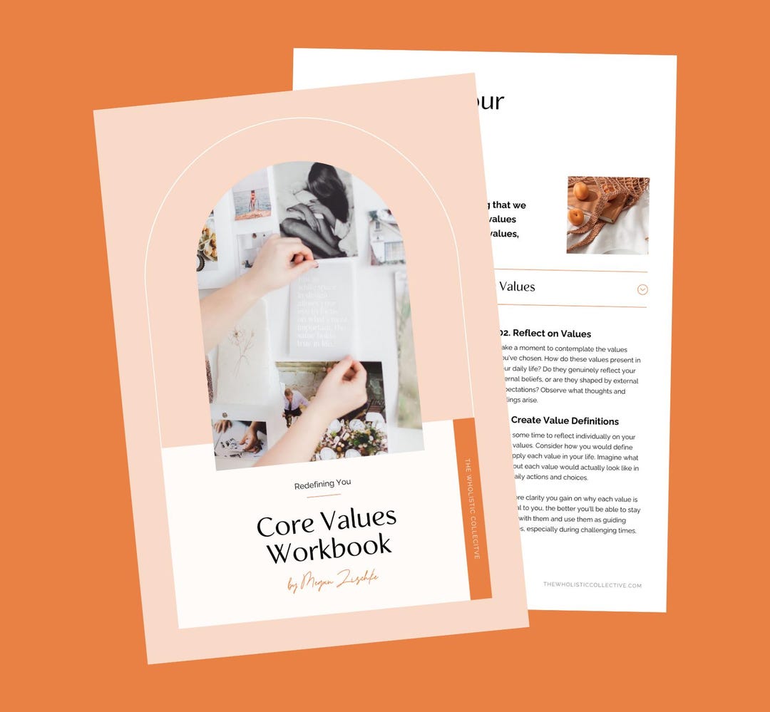 Core Values Printable Workbook - Etsy