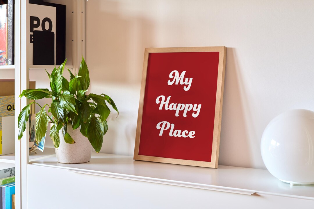This is My Happy Place Digital Print – Cozy and Positive Home Décor - Etsy