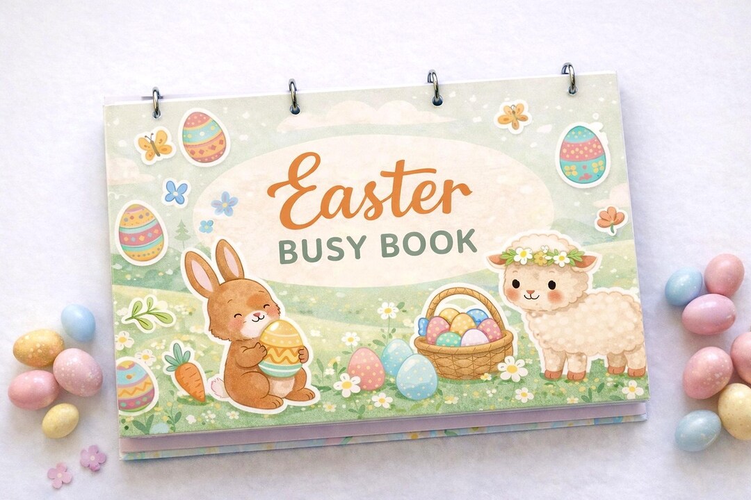 Easter Busy Book Printable | Toddler Learning Activities (PDF) - Etsy