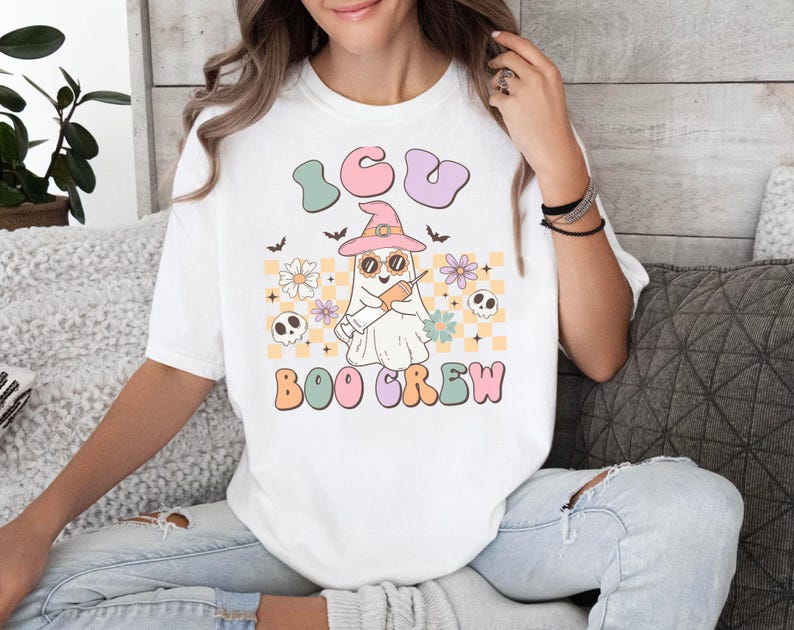 ICU Boo Crew, Funny Halloween Nursing Shirt, Critical Care Nurse, ICU ...