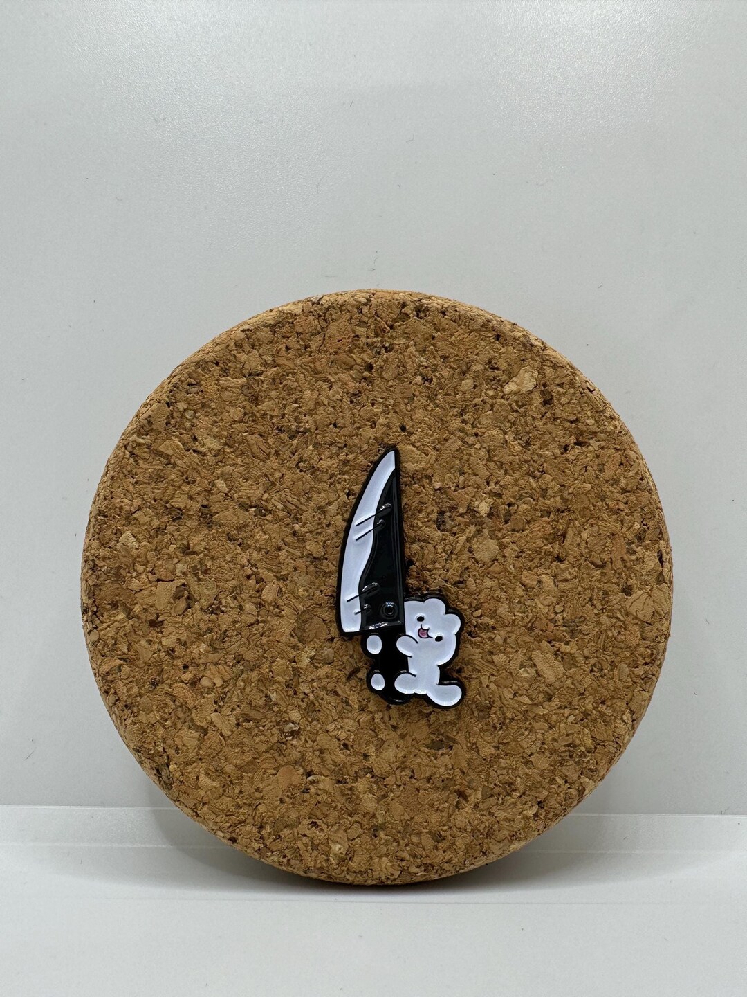 Cute Cat With Knife Enamel Pin - Adorable and Fierce - Etsy