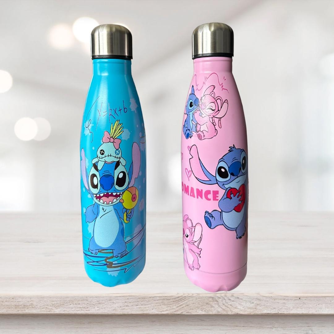 Stitch Inspired Water Bottle - Cute Insulated Flask for Hot & Cold ...