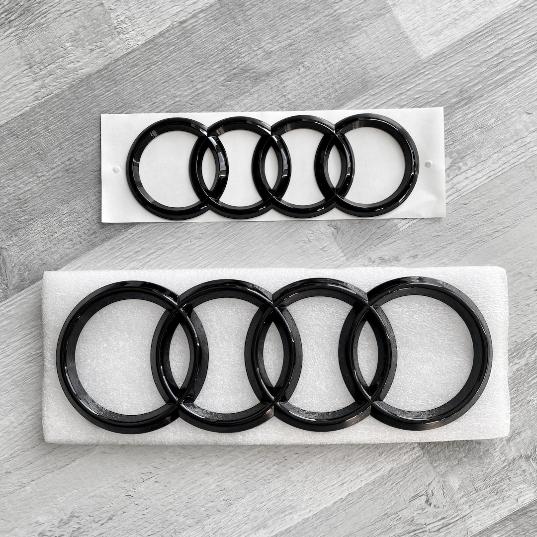Audi Gloss Black FRONT & REAR Badge SET 273MM / 192MM - Etsy