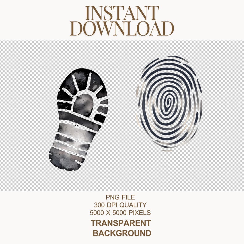 Cute Detective Watercolor Clipart, Detective Graphics, Private ...