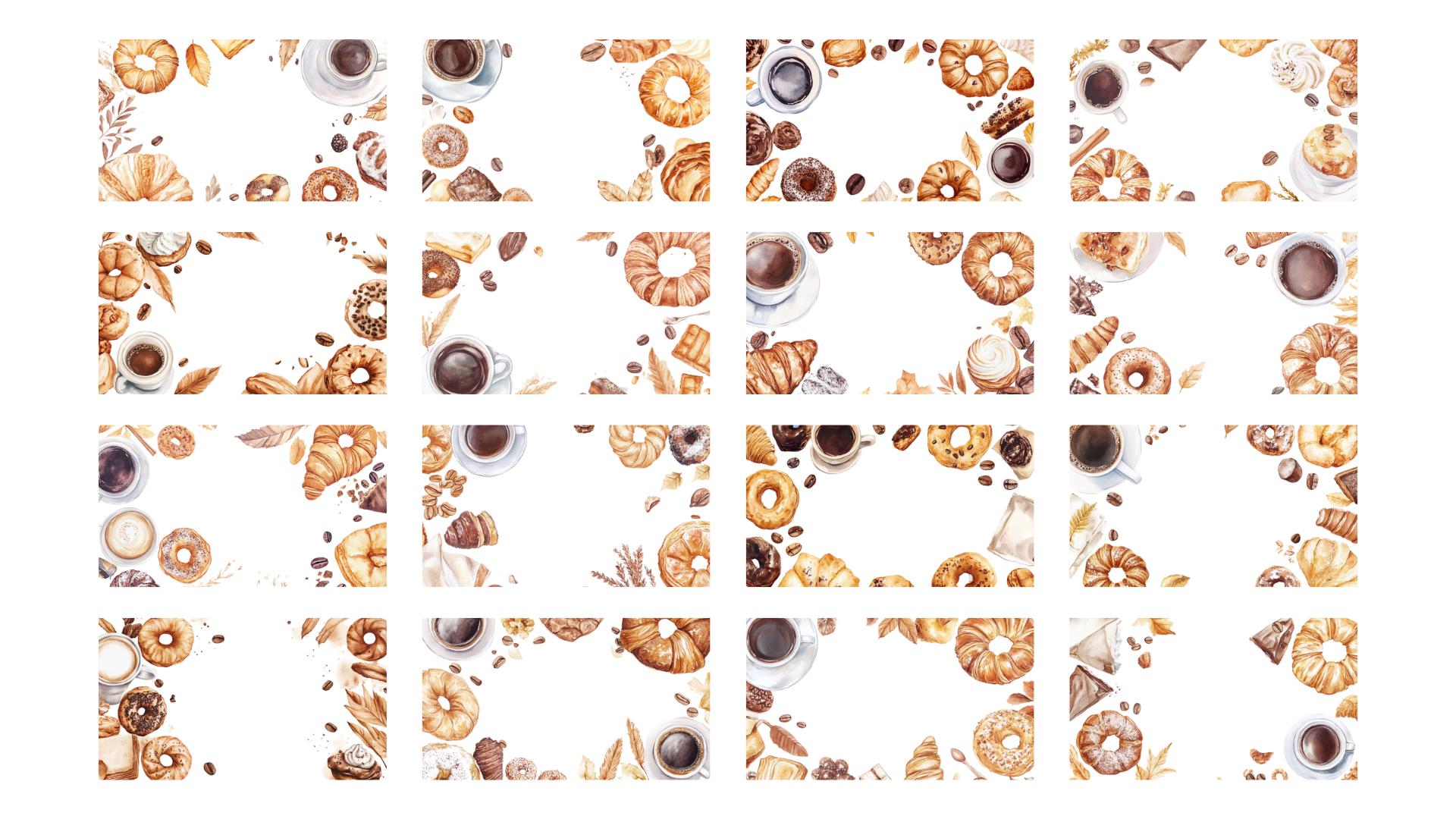 Coffee Lover Border Clipart Png, Watercolor Coffee Shop, Espresso ...