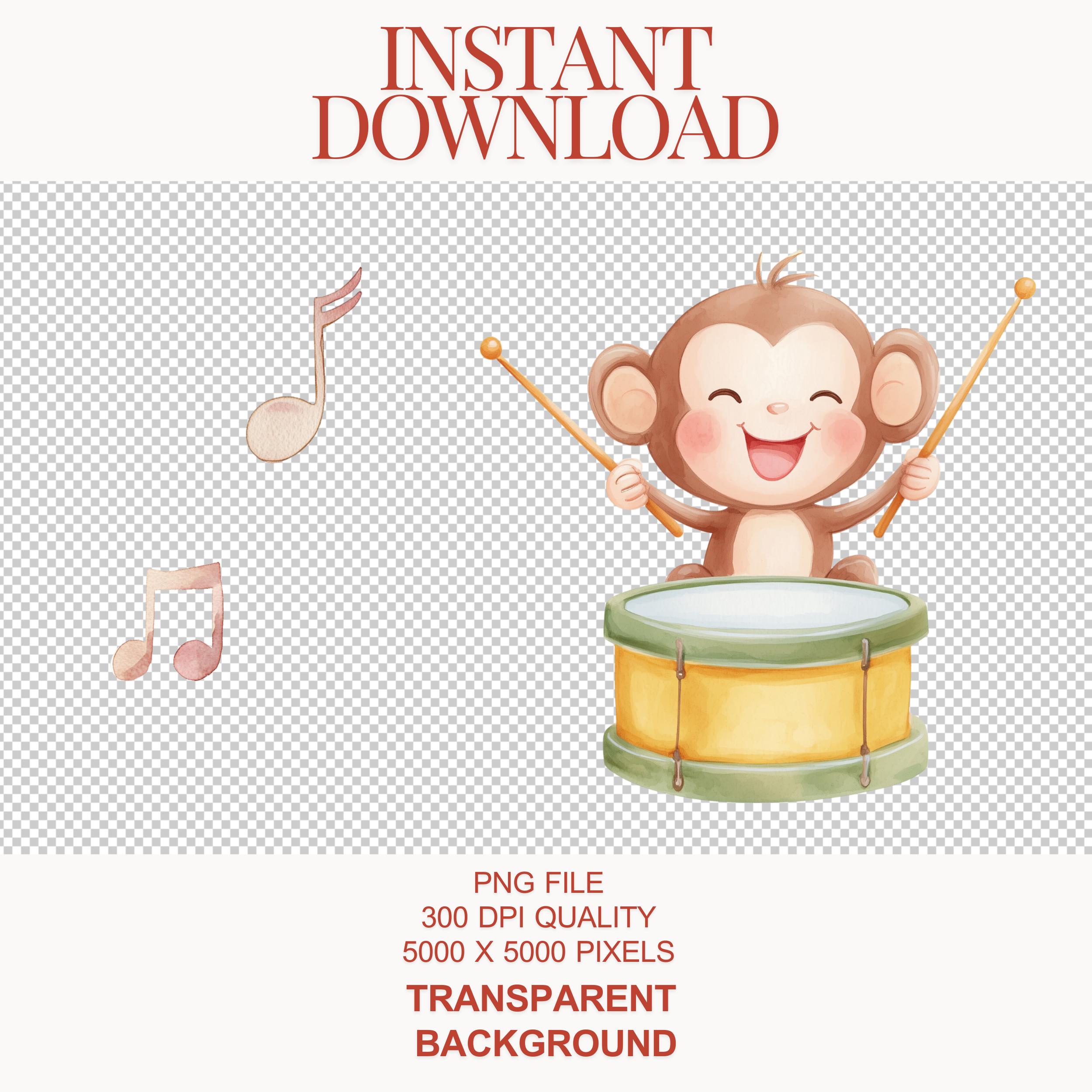 Cute Musical Animals Clipart, Woodland Animals, Musical Safari, Band ...