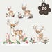 Watercolor Cute Reindeer Clipart, Christmas Woodland Animal Watercolor ...