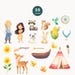 Cute Pocahontas Clipart , Native American Clipart , Native Princess ...