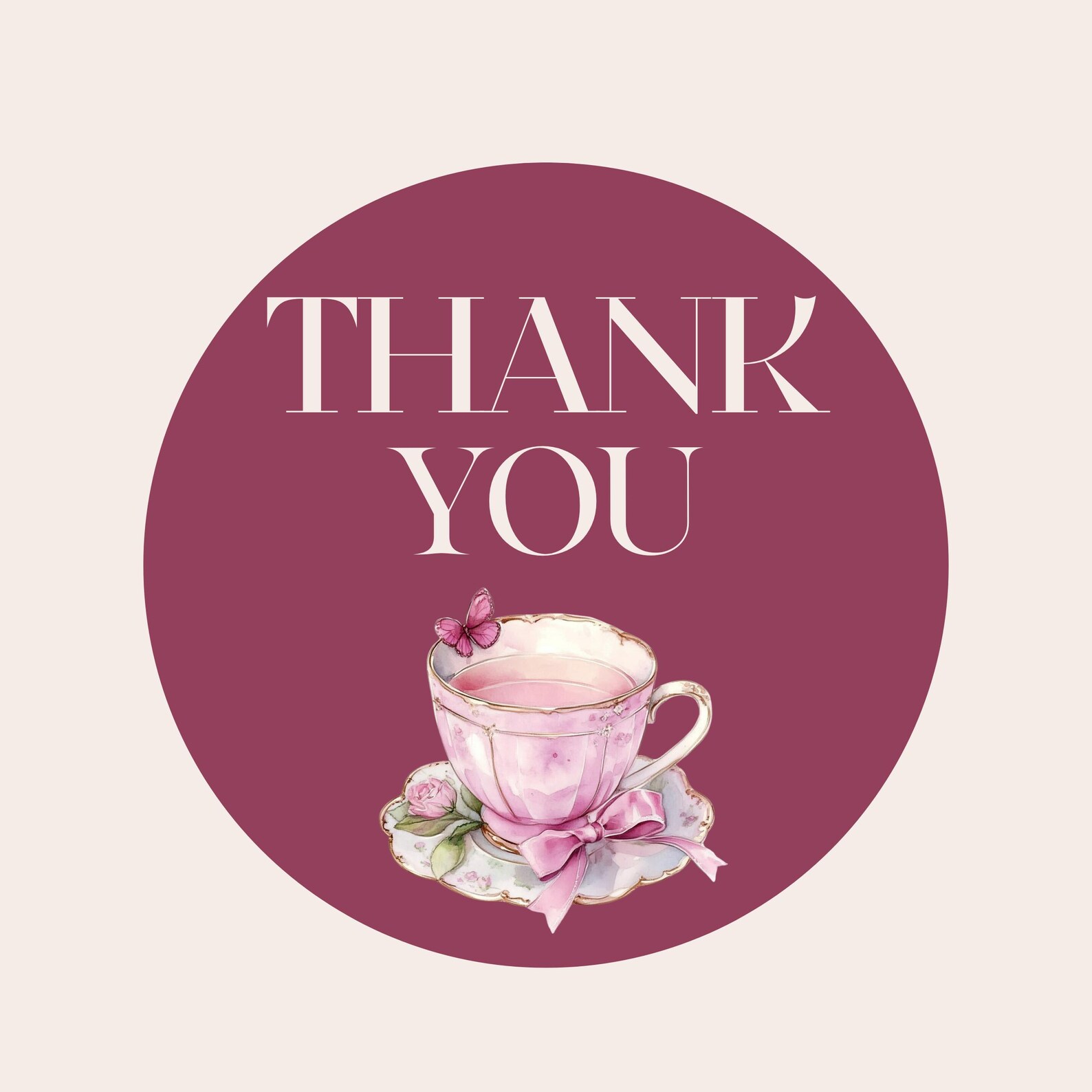 Watercolor Pink Tea Clipart, Coquette Pink Tea Cups, Coquette Tea ...