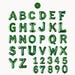 Green Foil Balloon Alphabet Clip Art, Green Alphabet Graphics in PNG ...