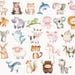 Watercolor Animals A-Z Clipart, Animal Alphabet Clipart, Nursery Decor ...